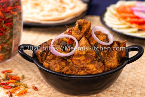 Kanthari Chicken /Dried Kanthari Chicken Peralan - MeemisKitchen